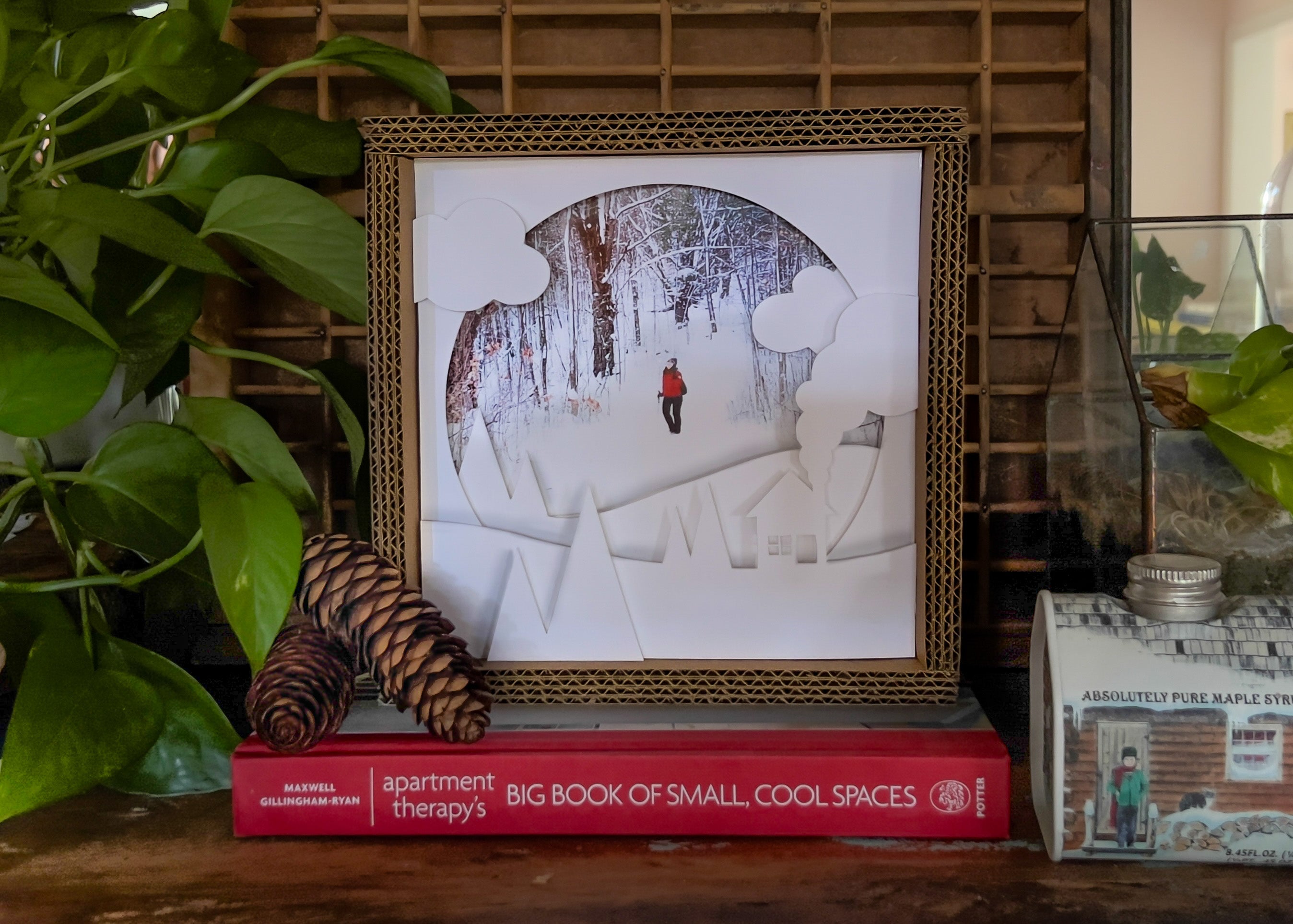 Winter Wonderland: Paper Cut Layered Photo Frame