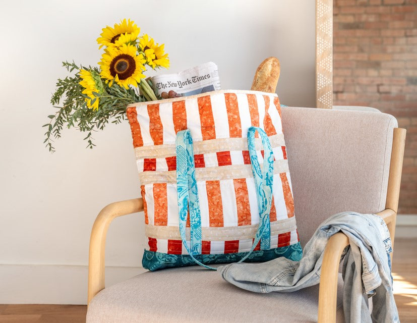 New York Oversized Patchwork Tote Bag