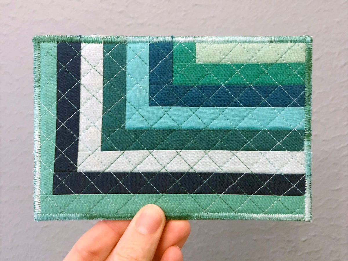 Quilted Fabric Postcard Tutorial