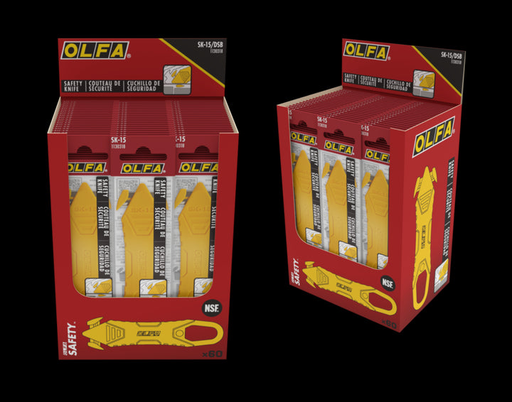 OLFA SK-15/10 Disposable Concealed Blade Safety Knife, 10 Pack