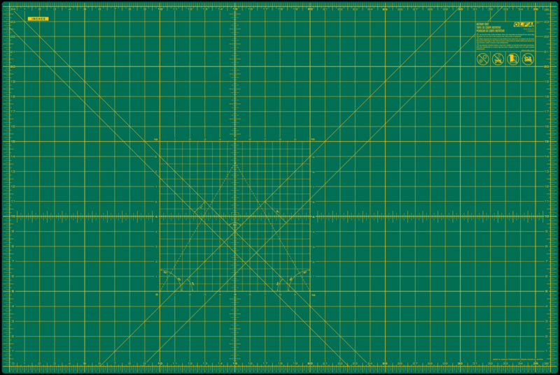 OLFA RM-MG 24" x 36" Green Double-Sided Self-Healing Rotary Mat – OLFA.com