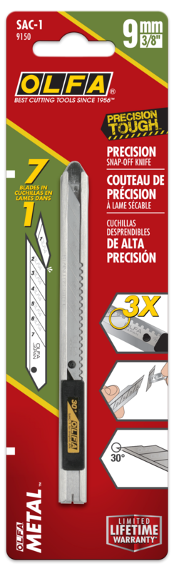 OLFA 9mm SAC-1 Stainless-Steel Graphics Knife – OLFA.com