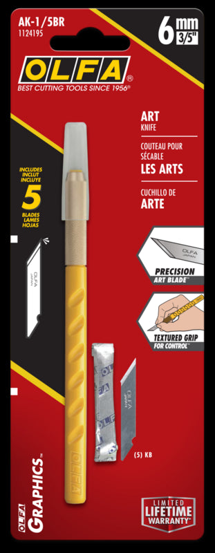 OLFA AK-1/5B Graphic Art Knife with 5 Replacement Blades – OLFA.com