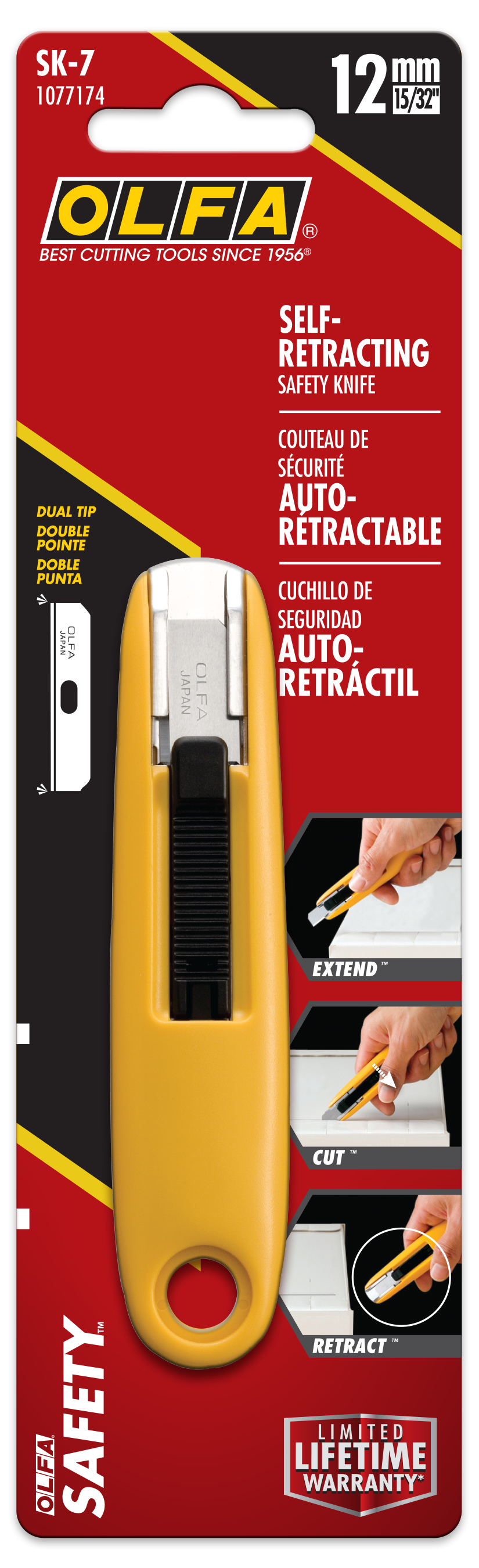 OLFA SK-7 Semi-Automatic Self-Retracting Safety Knife – OLFA.com