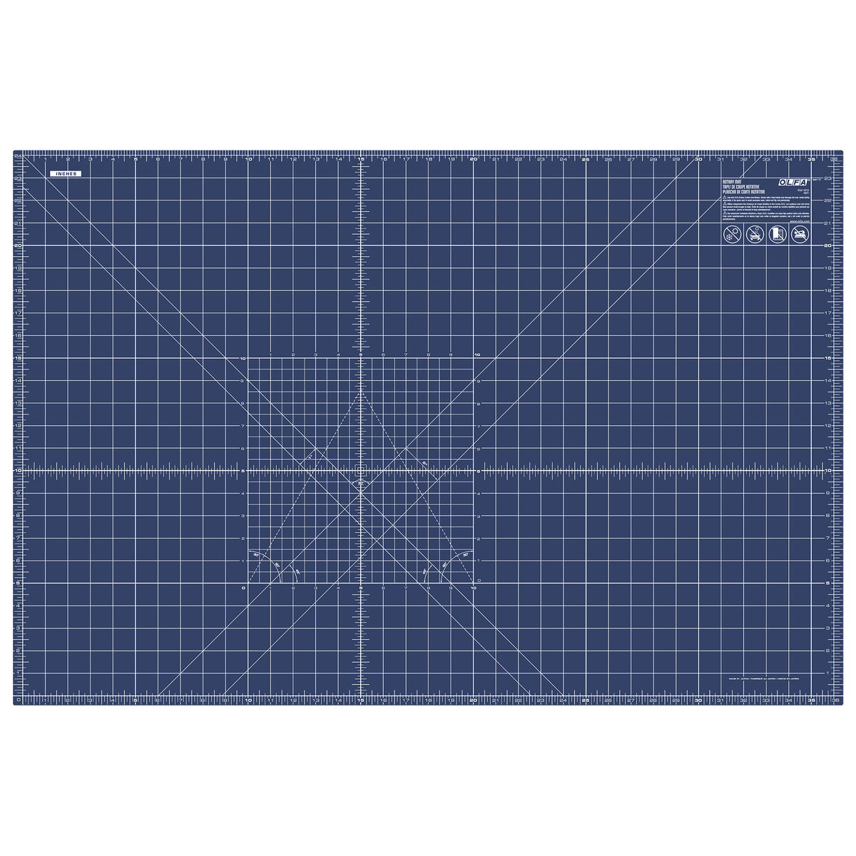 OLFA RM-MG/NBL 24"x36 Double-Sided, Self-Healing Rotary Mat
