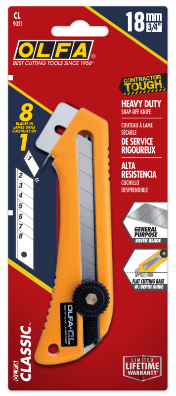 OLFA 18mm CL Depth Control Utility Knife – OLFA.com