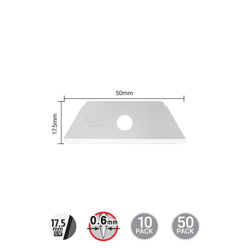 OLFA RSKB Round Tip Dual-Edge Safety Blades - 10 or 50 Packs – OLFA.com