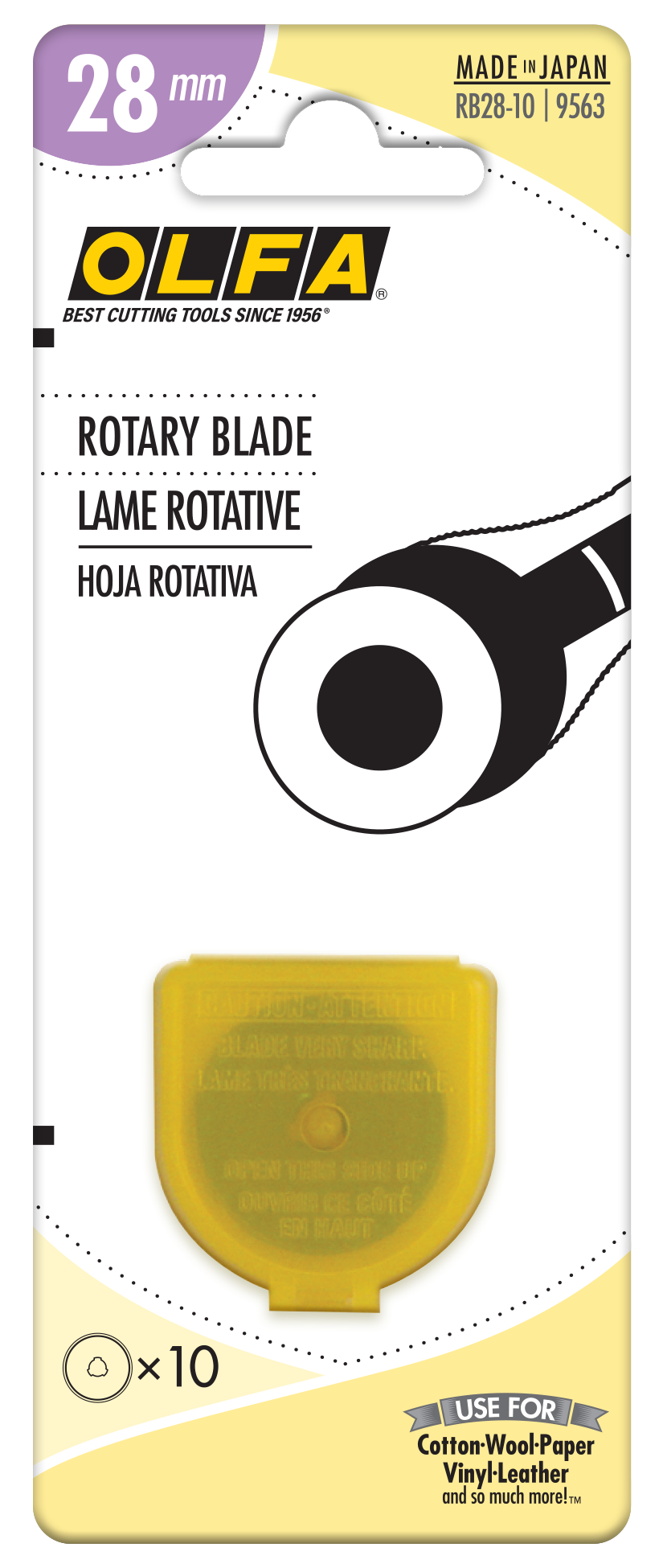 OLFA 28mm RB28 Tungsten Steel Rotary Blade - 2, 5, or 10 Packs – OLFA.com